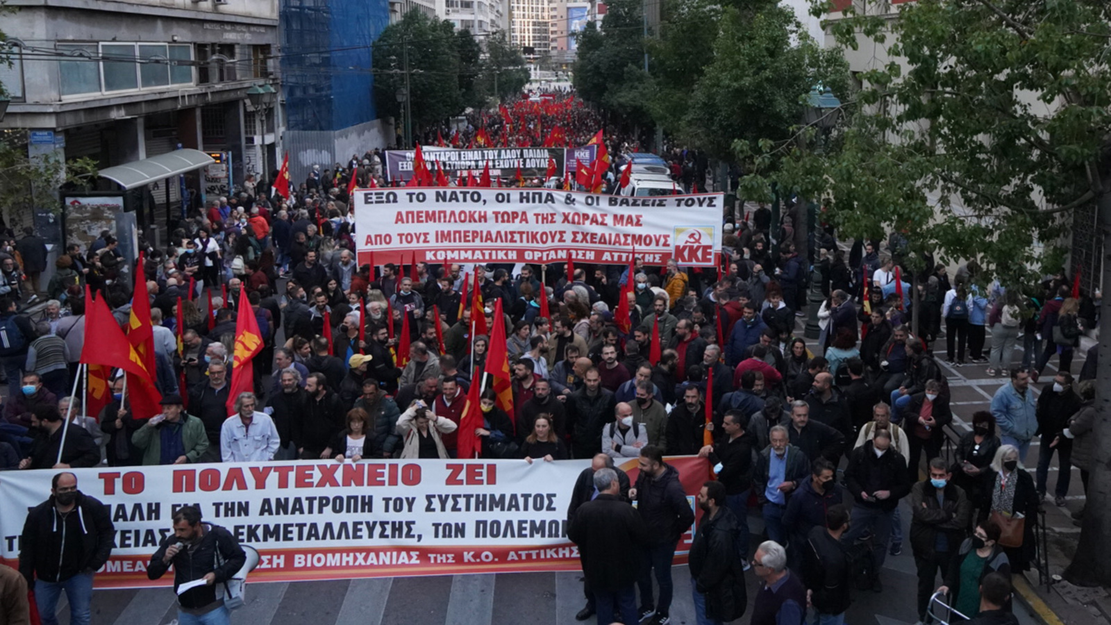 49η επέτειος του Πολυτεχνείου: Ξεκίνησε η μεγάλη αντιιμπεριαλιστική ...