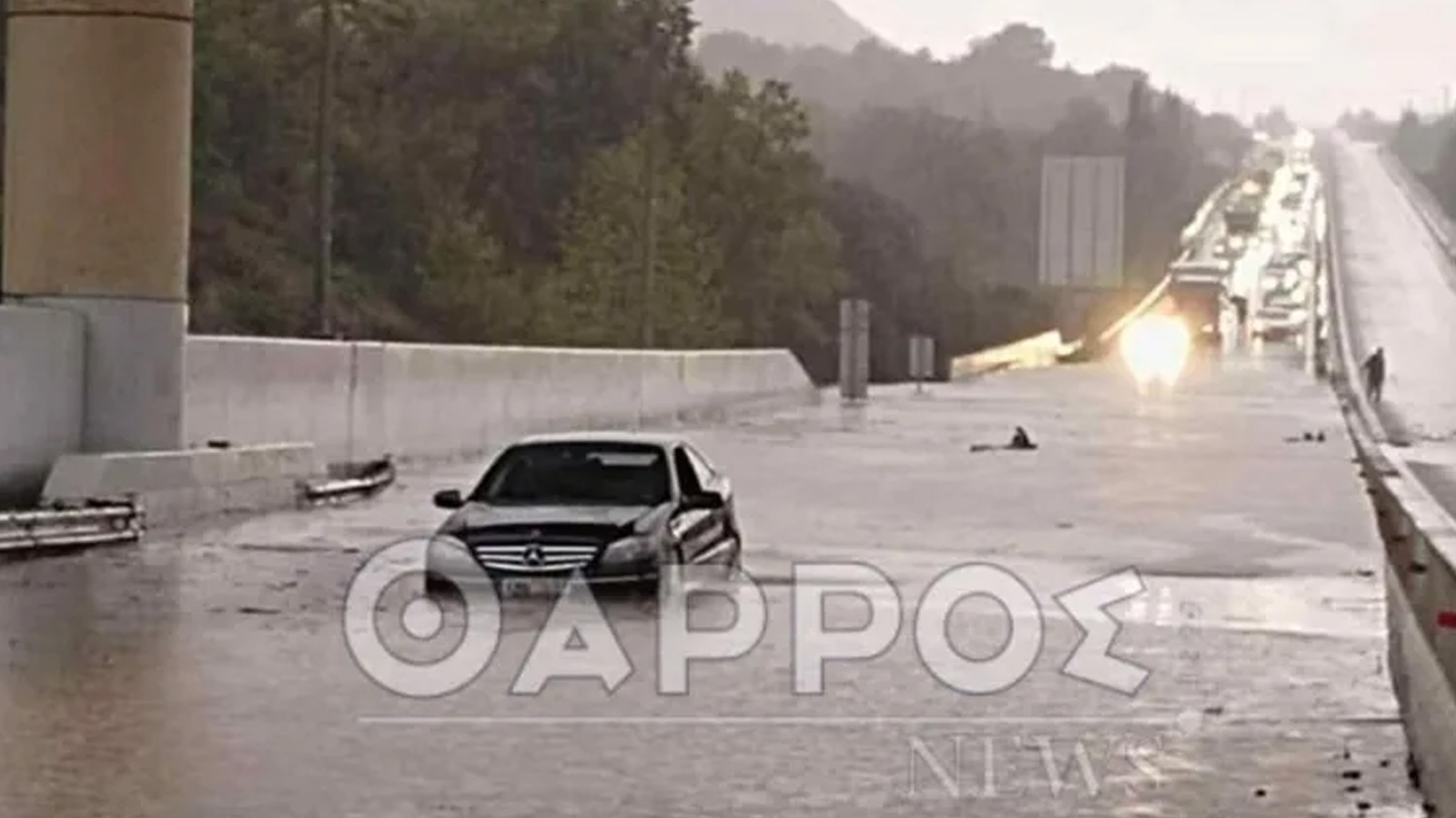 Μεσσηνία: Κλειστή η Εθνική Οδός Κορίνθου - Καλαμάτας λόγω πλημμύρας ...